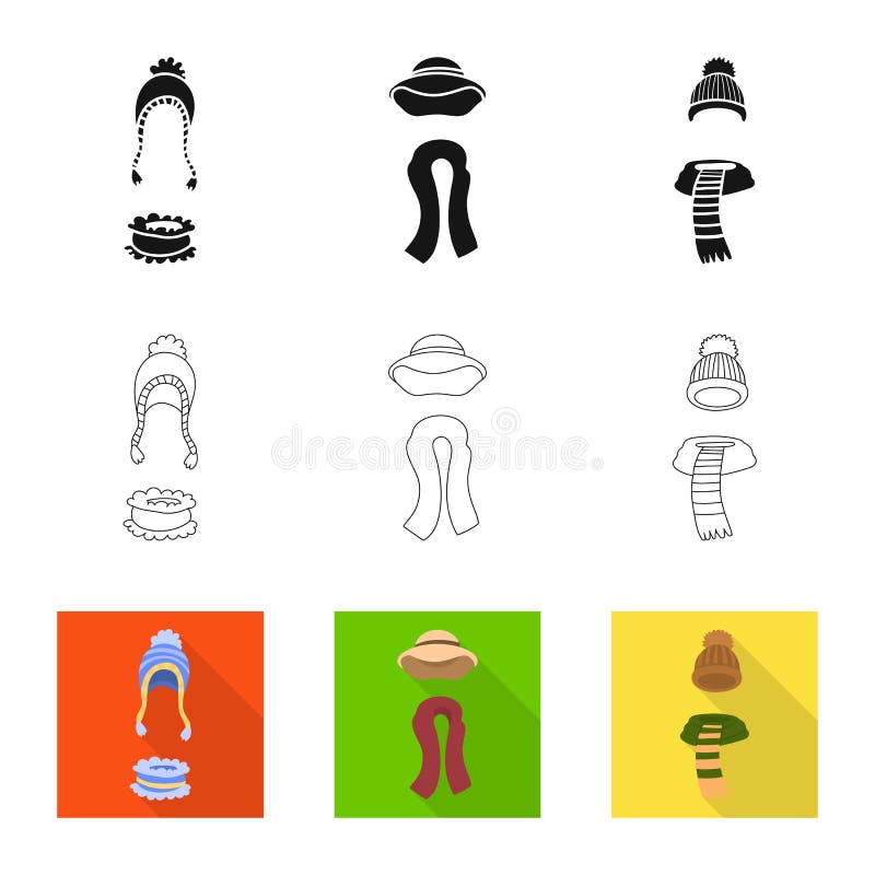 Isolated Object of Clothes and Texture Icon. Collection of Clothes and ...