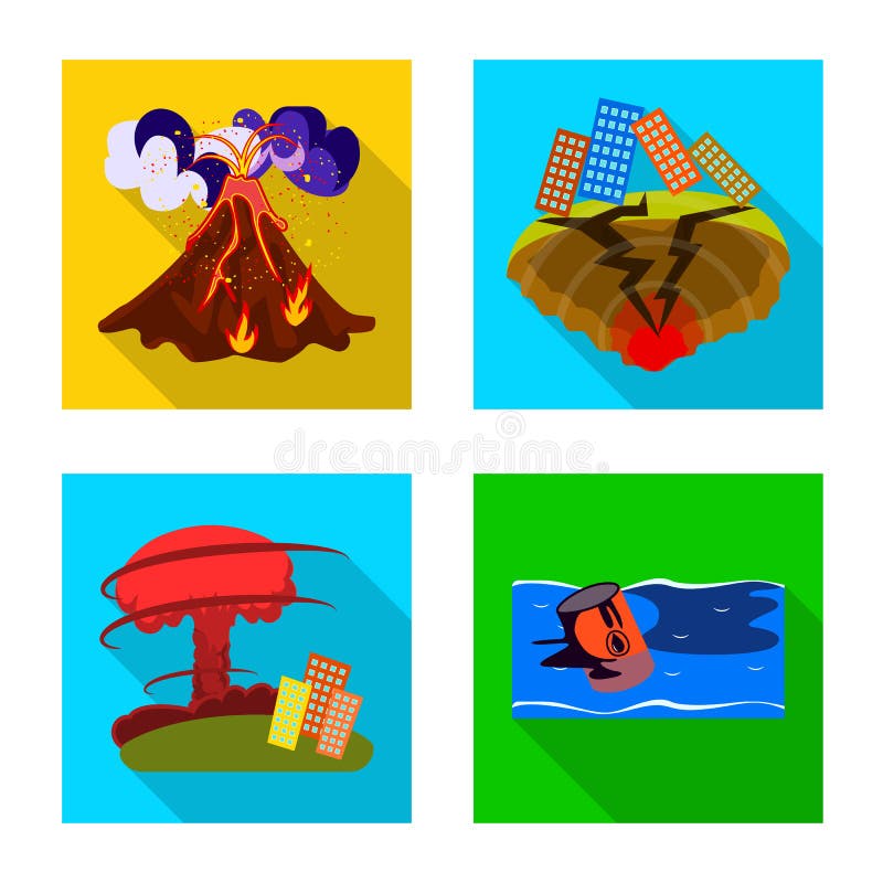 Vector Design of Collapse and Environment Icon. Set of Collapse and ...