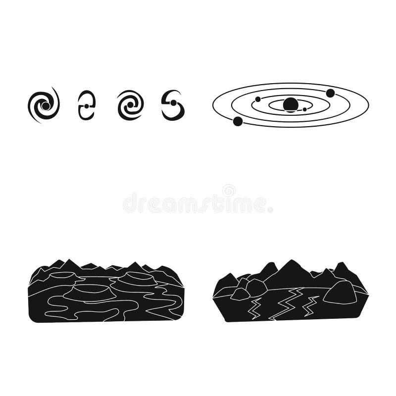 Isolated Object of Colonization and Sky Sign. Collection of ...