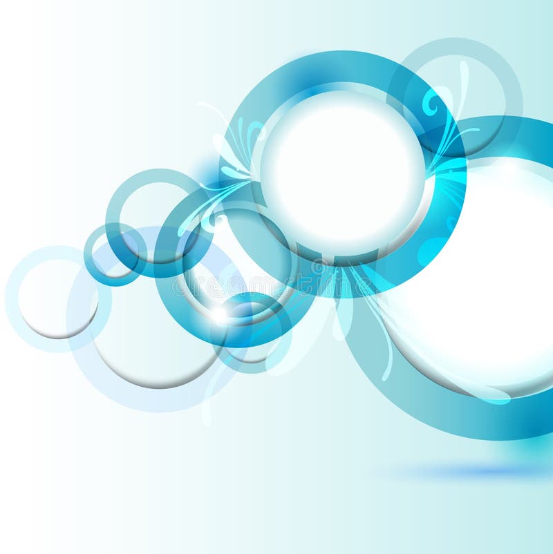 Interlocking circles stock vector. Illustration of lined - 12950785