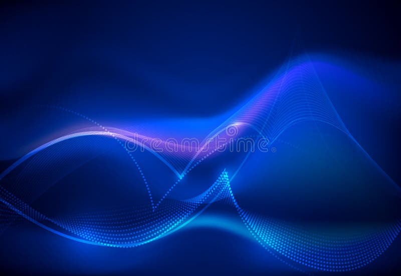 Techno Blue Wallpaper