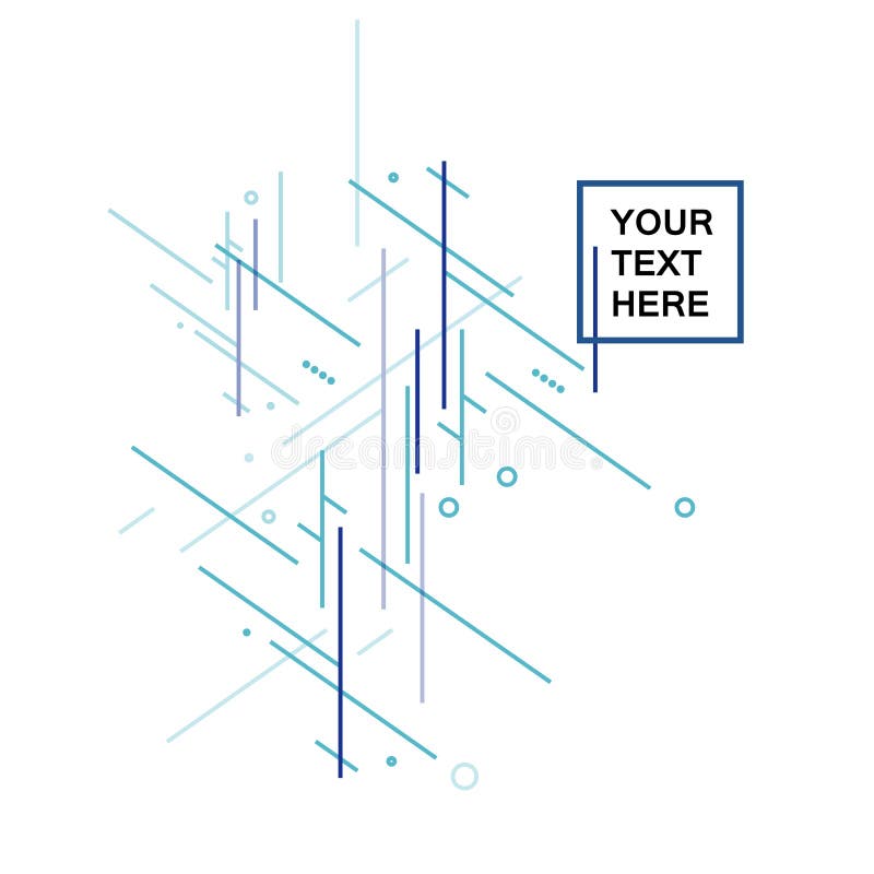 Vector Design with Connect Blue Triangles and Lines. Business and ...