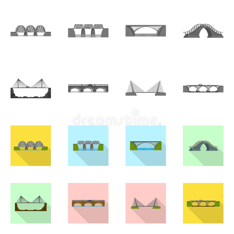 Isolated Object of Connection and Design Icon. Set of Connection and ...