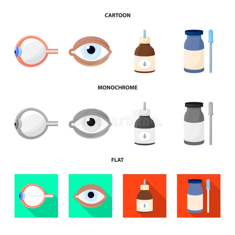 Vector Design of Correction and Eyesight Logo. Set of Correction and ...