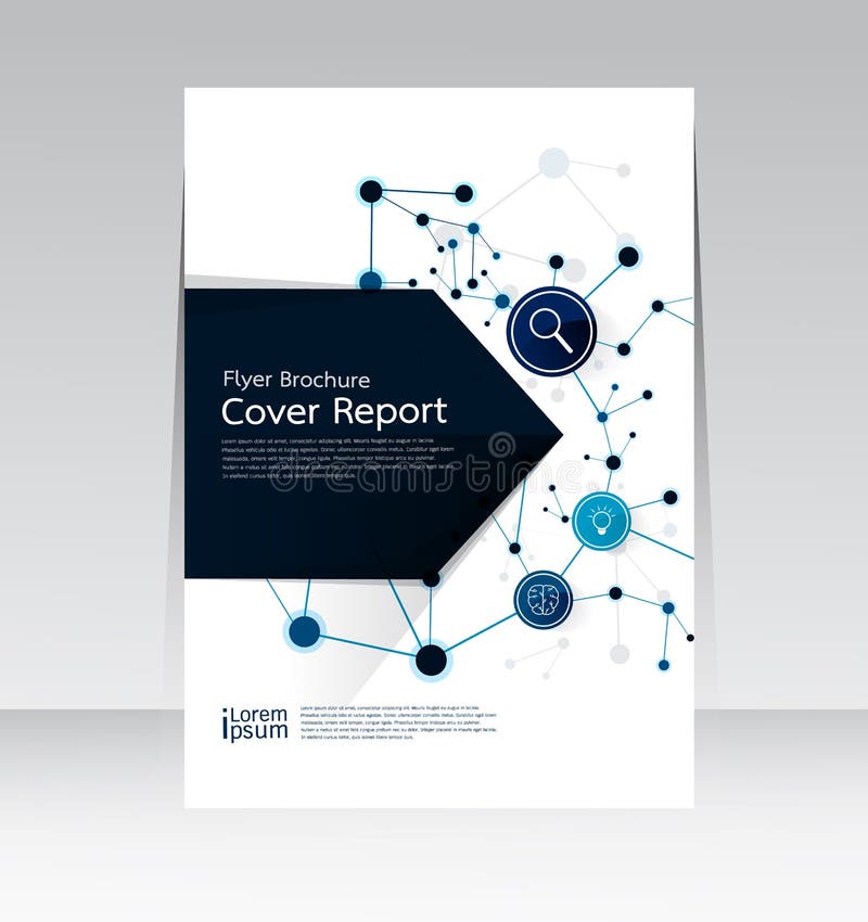 Vector Design for Cover Report Brochure Flyer Poster in A4 Size Stock ...