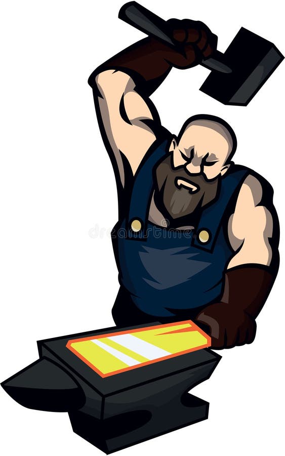 Blacksmith Vector Design Creative Art Stock Vector - Illustration of ...