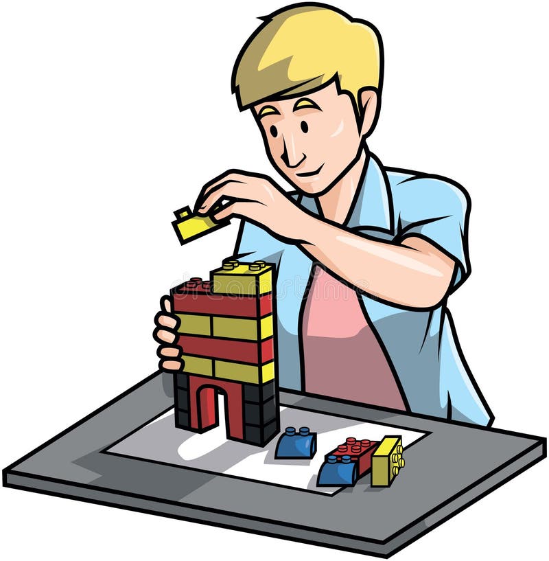 Lego Builder Vector Design Creative Art Stock Vector - Illustration of ...