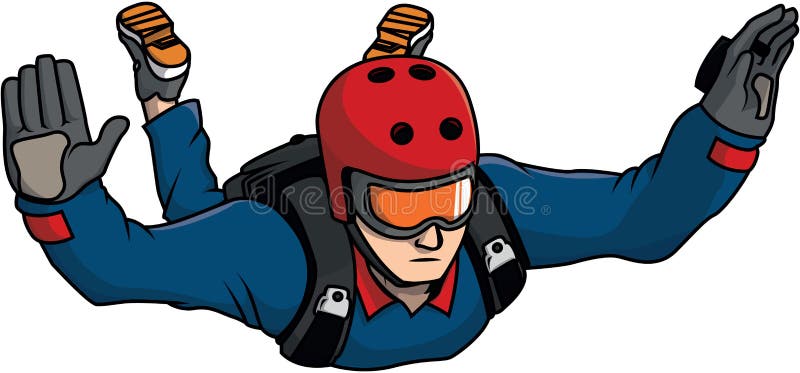 Skydiving Vector Design Creative Art Stock Vector - Illustration of ...