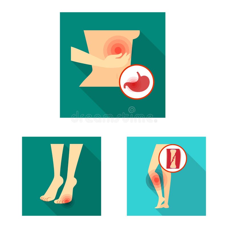 Isolated Object of Damage and Wound Sign. Set of Damage and Rendering ...