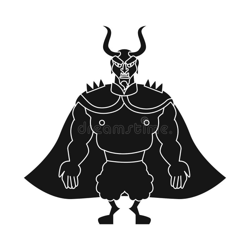 Vector Design of Devil and Man Icon. Collection of Devil and Satan ...