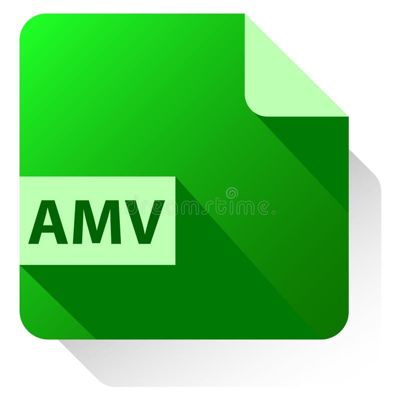 Amv format video icon stock vector. Illustration of data - 129704602