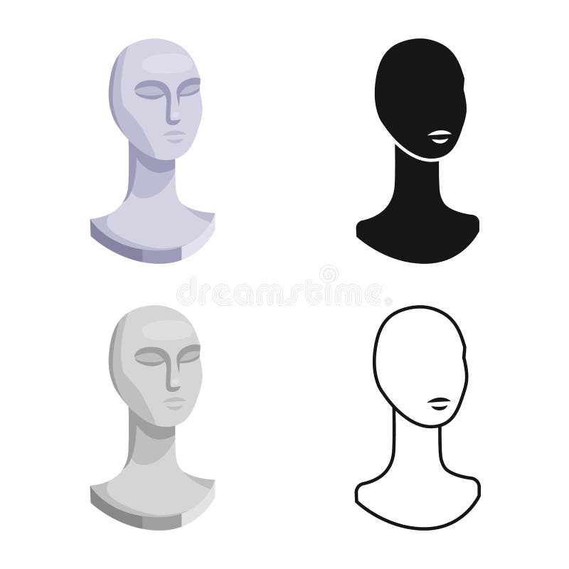 Vector Design of Dummy and Bust Icon. Graphic of Dummy and Female Stock ...