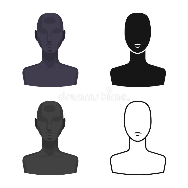 Isolated Object of Dummy and Face Symbol. Graphic of Dummy and Test ...