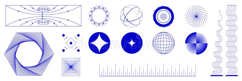 Vector Design, Educational Content. Grid-like Structures Forming ...