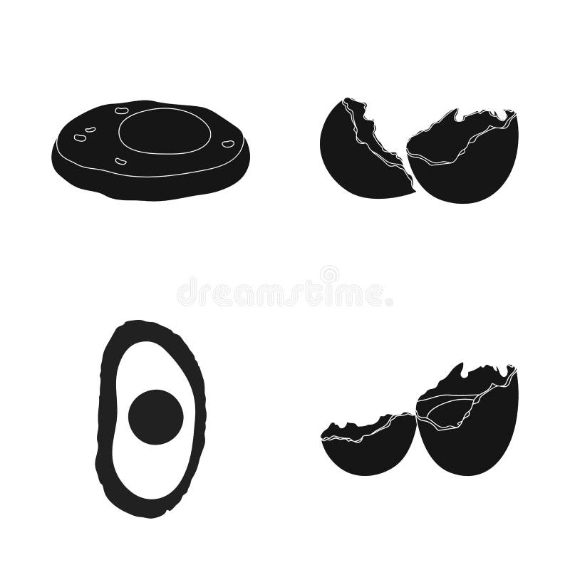 Vector Design of Egg and Breakfast Icon. Collection of Egg and Meal ...