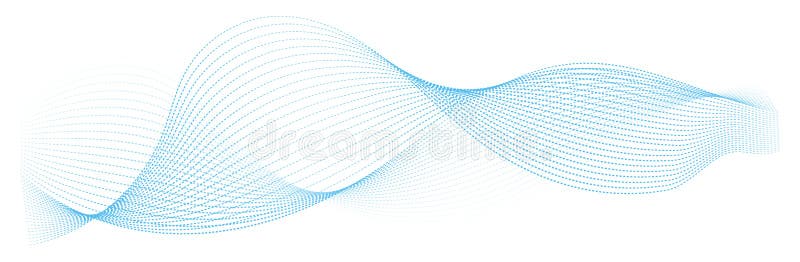 Abstract Blue Wave Lines on White Background Stock Vector ...