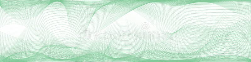 Abstract Green Wave Lines on White Background Stock Vector ...