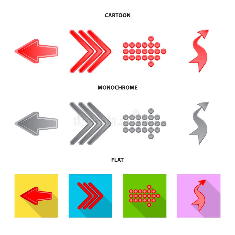 Isolated Object of Element and Arrow Logo. Collection of Element and ...