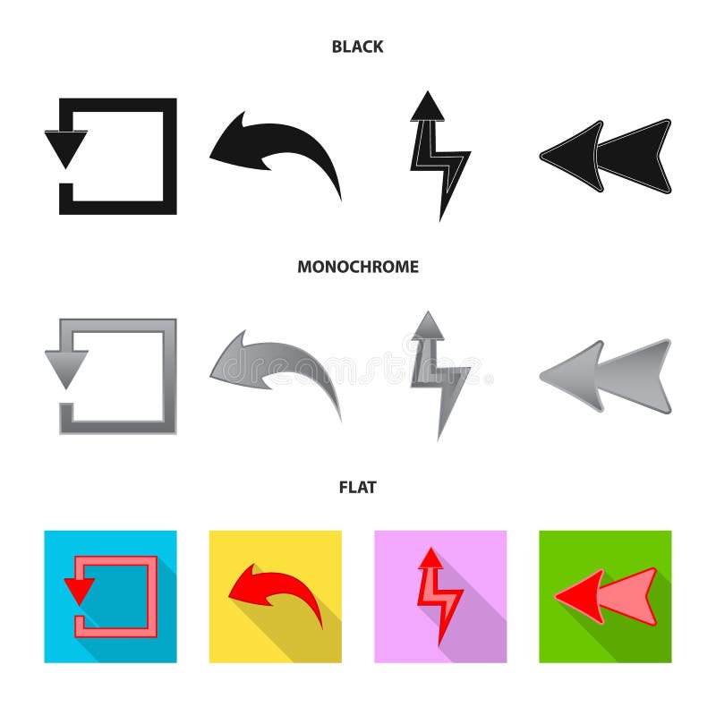 Isolated Object of Element and Arrow Logo. Collection of Element and ...