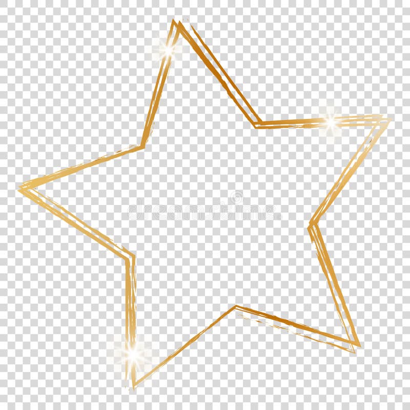 Star Brush Gold Outline Stock Illustrations – 161 Star Brush Gold ...