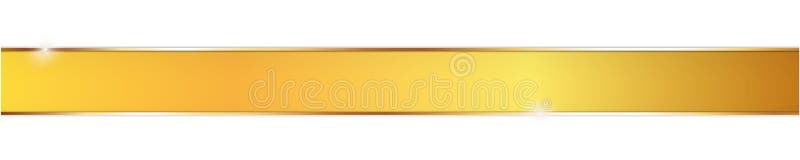 Long Yellow Ribbon Banner on White Background Stock Vector ...