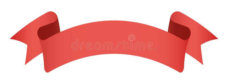 Vector Design Element - Red Colored Ribbon Banner Label Stock Vector ...
