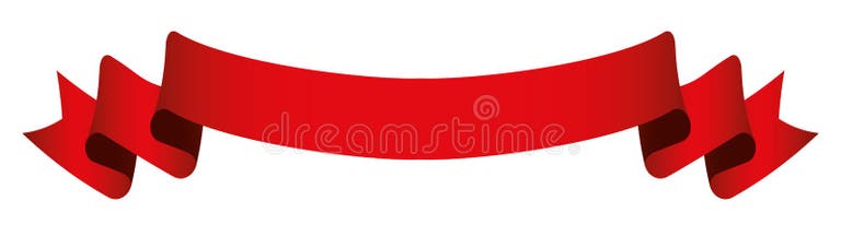 Vector Design Element - Red Vintage Ribbon Banner Label Stock Vector ...