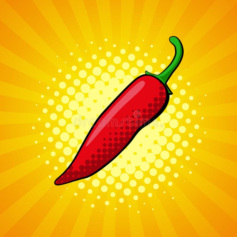 Chili Pepper Stylized Stock Illustrations – 198 Chili Pepper Stylized ...