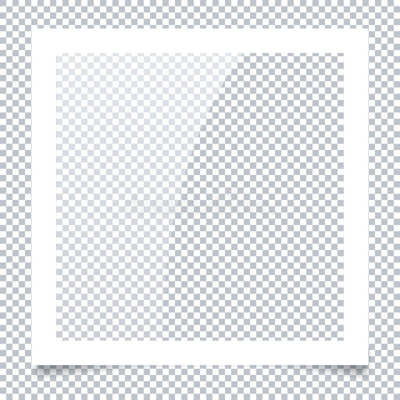 White Frame on Transparent Background Stock Vector - Illustration of ...