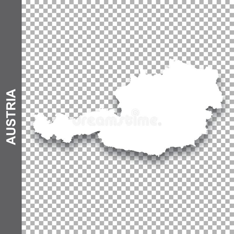 Austria Map on Transparent Background Stock Vector - Illustration of ...