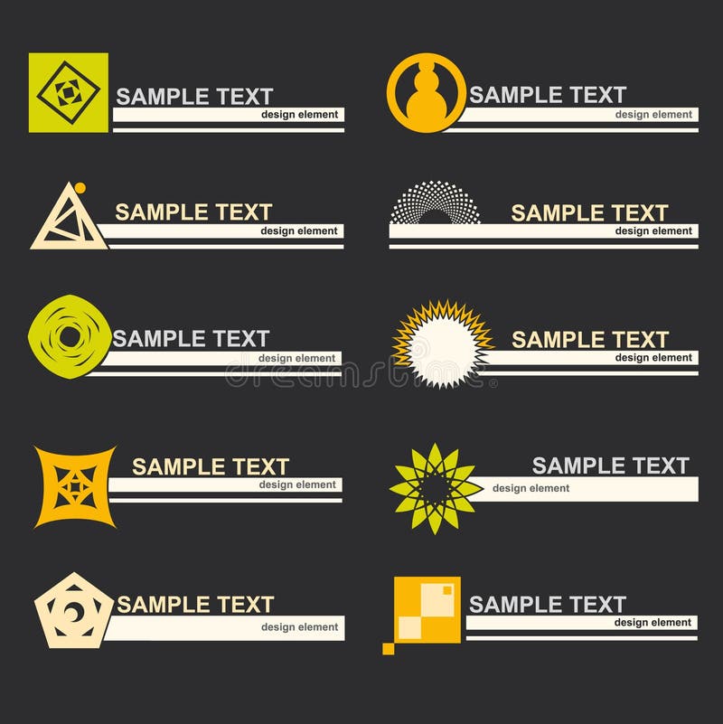 Vector design elements stock vector. Illustration of collection - 28449935