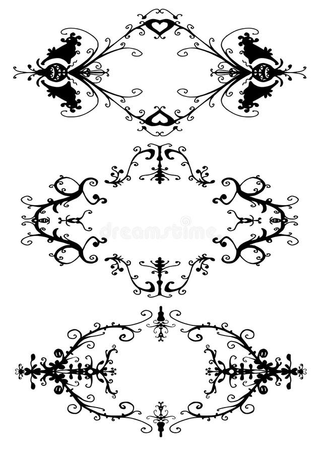 Vector Line Frame Design Elements,ornament, Emblem Stock Vector ...