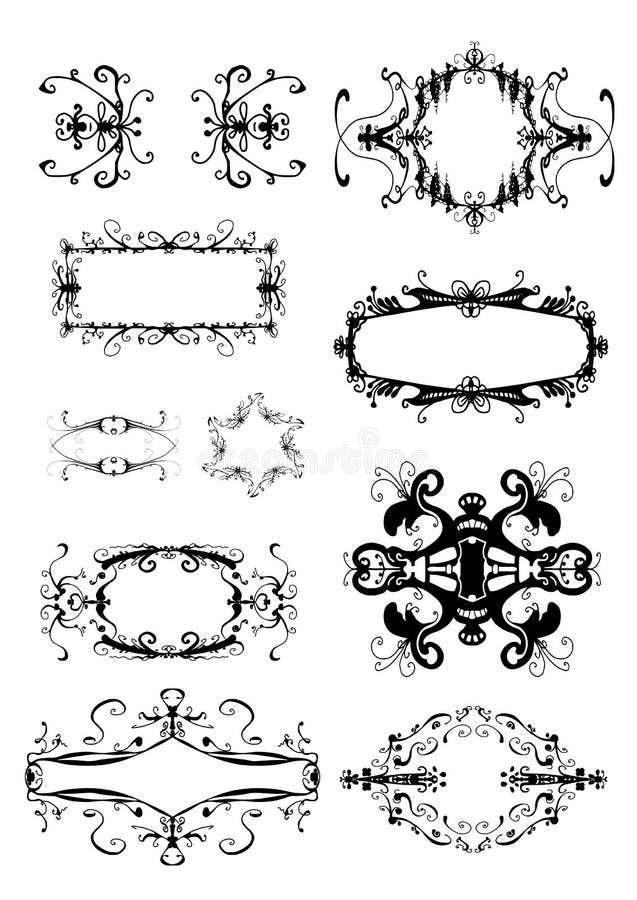 Gothic elements stock vector. Illustration of architecture - 5874488