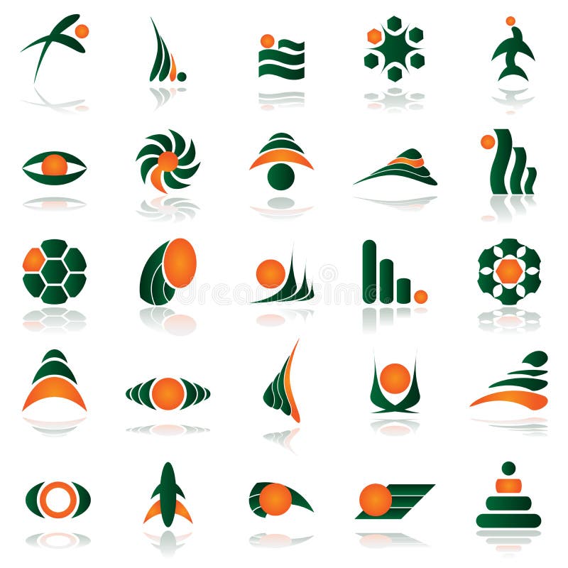 Vector design elements stock vector. Illustration of reflection - 5274456