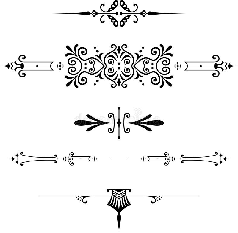 Vector design elements stock vector. Illustration of floral - 11007197