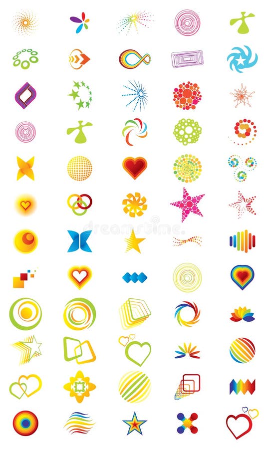 Vector Design Elements and Logos Stock Vector - Illustration of pattern ...