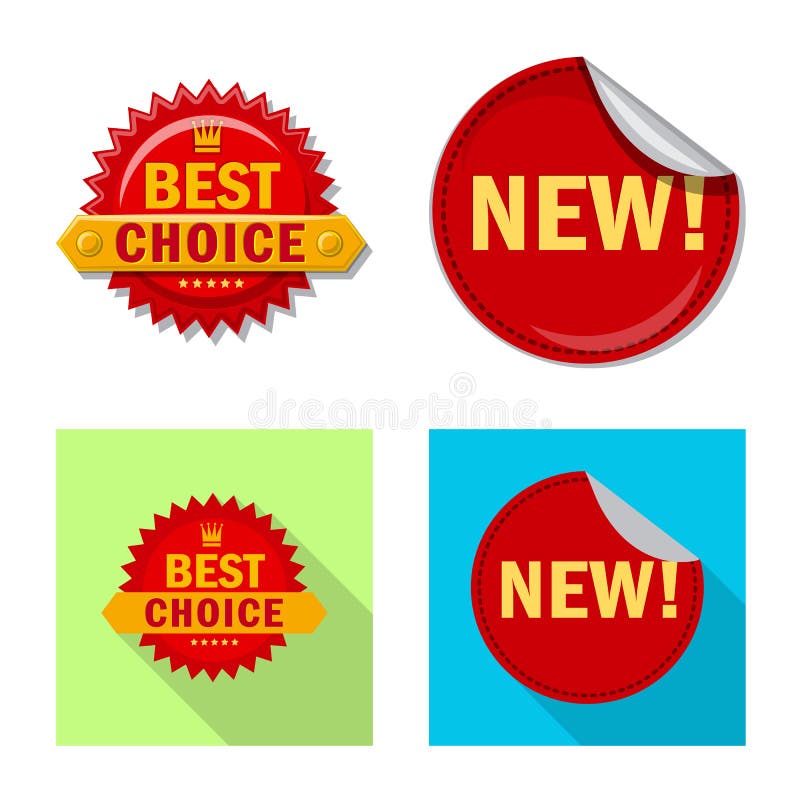 Vector Design of Emblem and Badge Logo. Set of Emblem and Sticker Stock ...