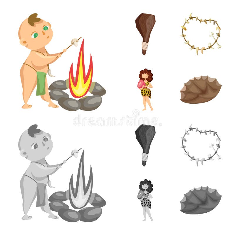 Vector Design of Evolution and Prehistory Logo. Collection of Evolution ...