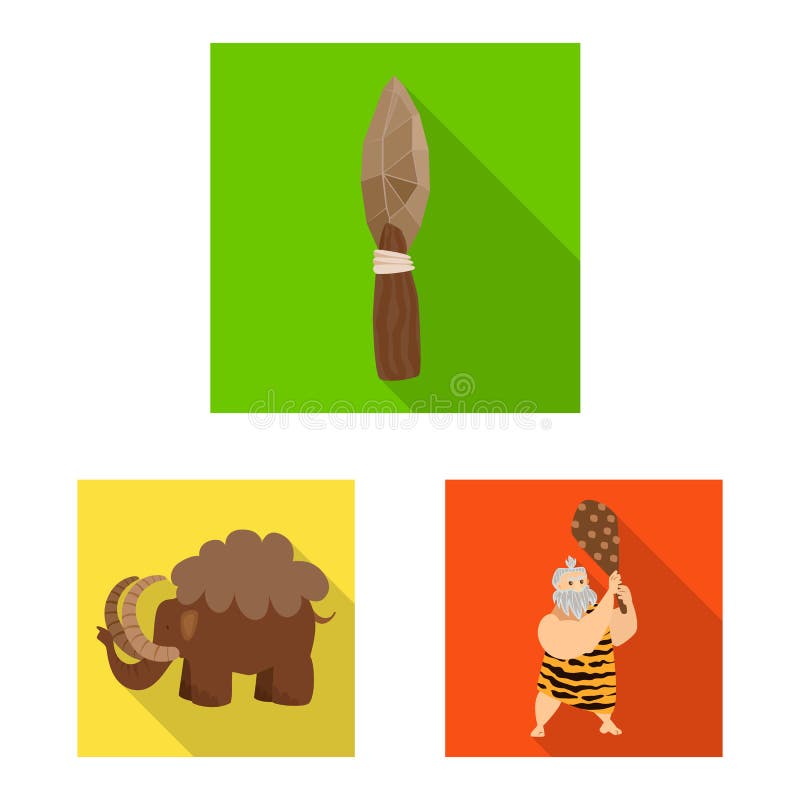 Vector Design of Evolution and Prehistory Logo. Set of Evolution and ...