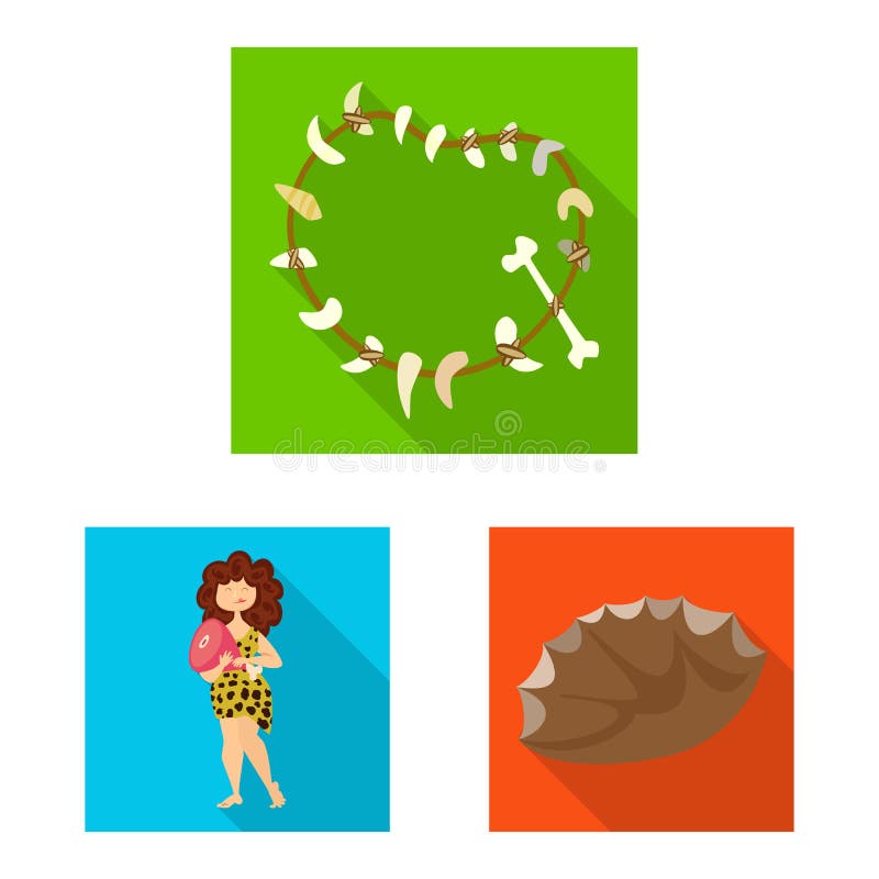 Vector Design of Evolution and Prehistory Logo. Set of Evolution and ...