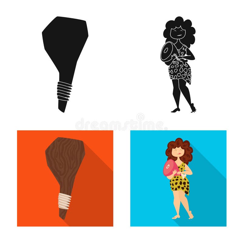 Isolated Object of Evolution and Prehistory Icon. Set of Evolution and ...