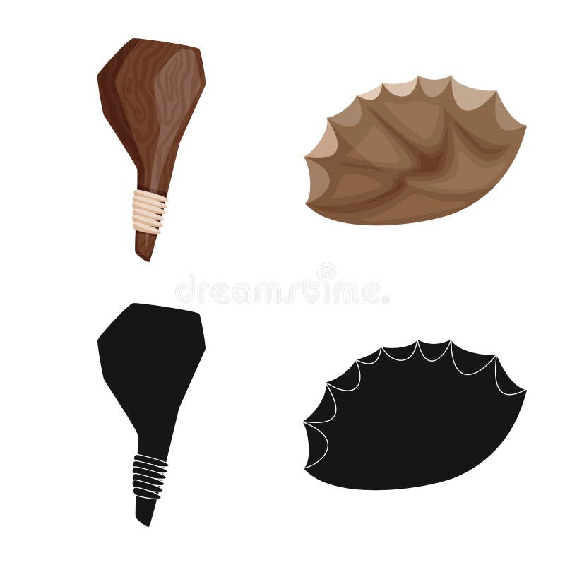 Vector Design of Evolution and Prehistory Symbol. Set of Evolution and ...