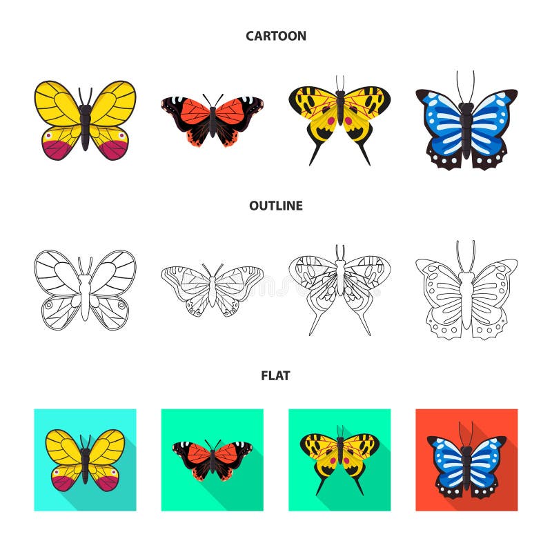 Vector Design of Exotic and Botanic Icon. Set of Exotic and Tropics ...