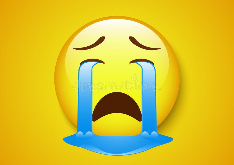 Cry icon face stock vector. Illustration of head, broken - 113352694