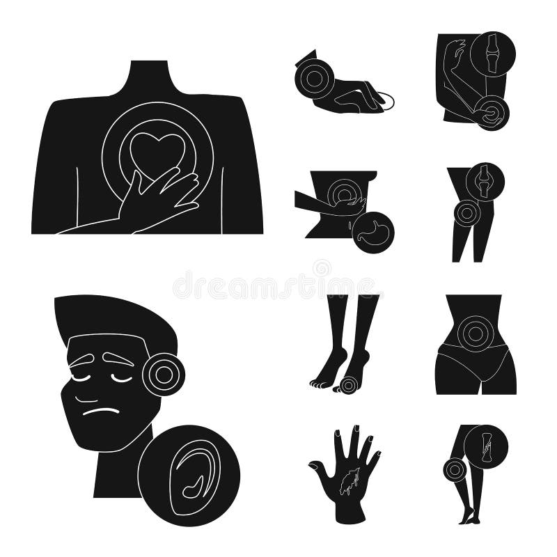 Vector Design of First and Help Symbol. Collection of First and Disease ...