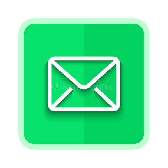 Email outline symbol stock illustration. Illustration of gmail - 129703611