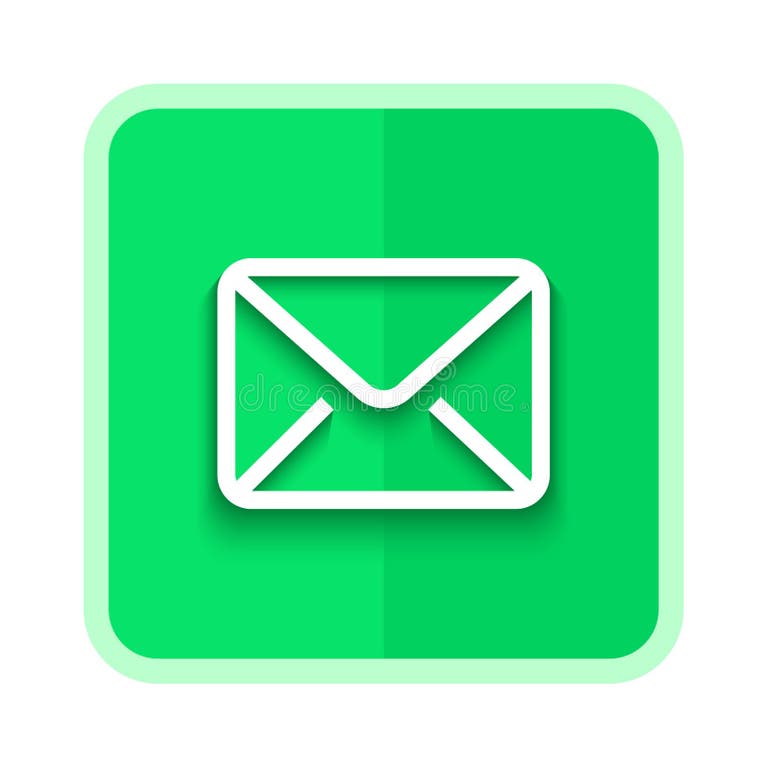 Email outline symbol stock illustration. Illustration of gmail - 129703611
