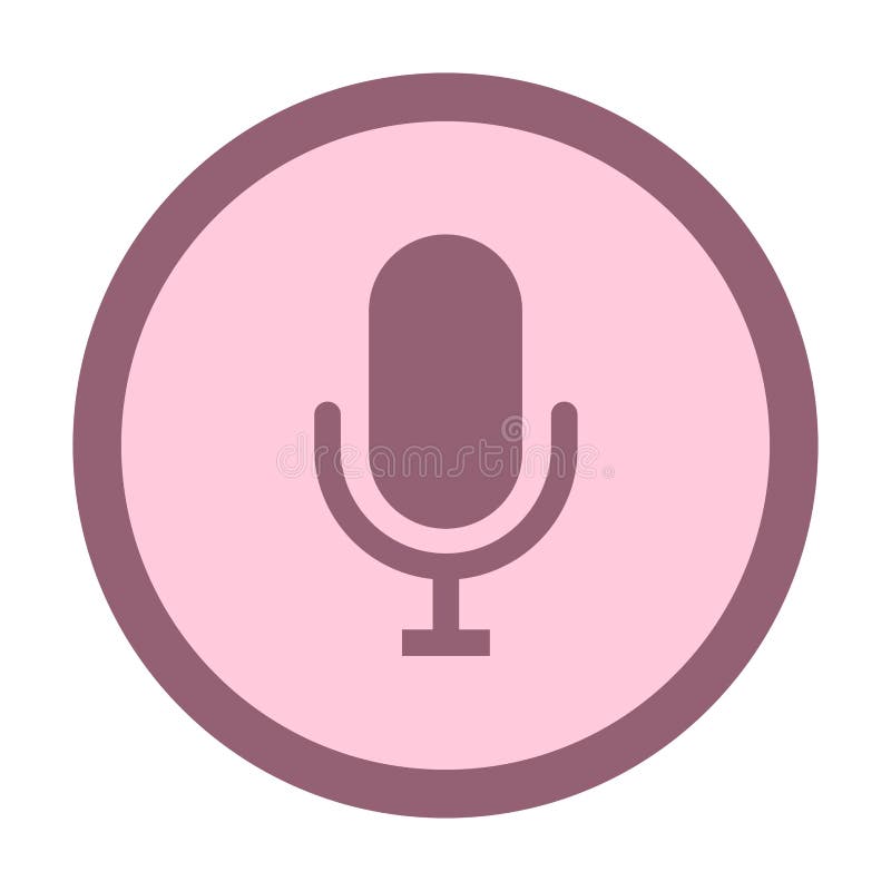 Microphone circle symbol stock vector. Illustration of voice - 129703591 Microphone circle symbol stock vector. Illustration of voice - 129703591