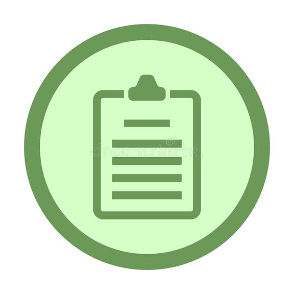 Notepad circle button stock vector. Illustration of vector - 129703353