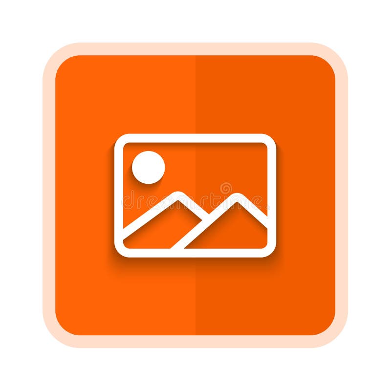 Picture outline symbol stock illustration. Illustration of vector ...